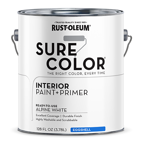 Rust-Oleum Sure Color Eggshell Interior Wall Paint 1 Gallon Alpine ...