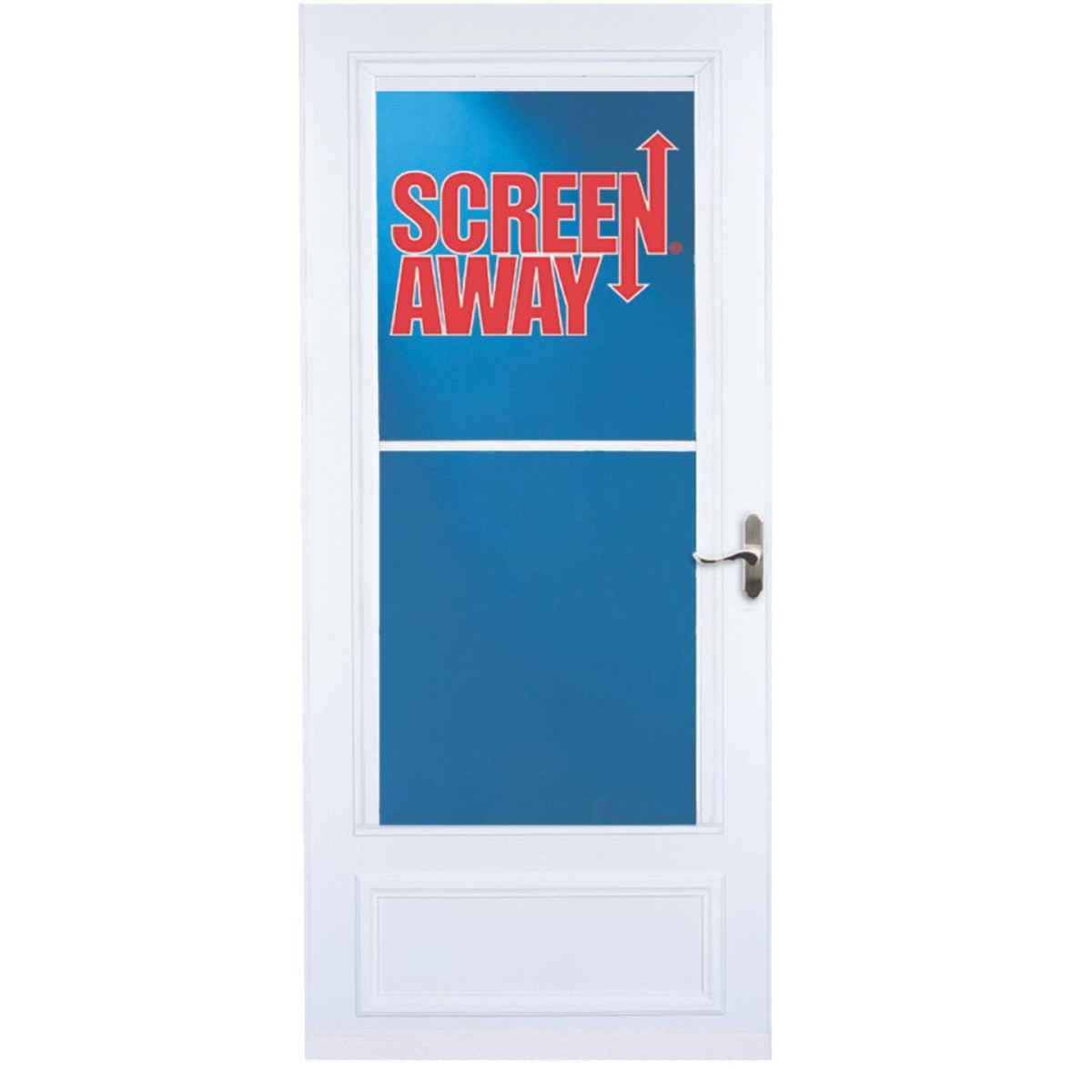 Larson Screenaway Lifestyle 36 In. W x 80 In. H x 1 In. Thick White Mid ...
